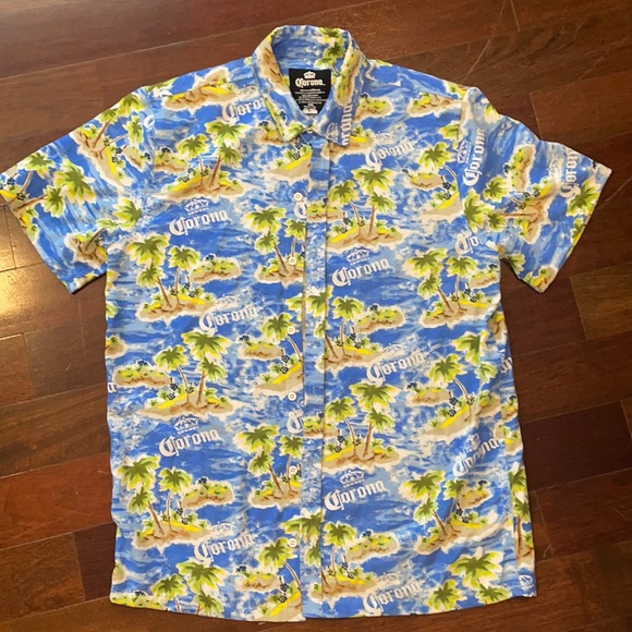 Corona | Shirts | Mens Corina Beer Button Up | Poshmark